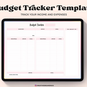 Digital Budget Planner Goodnotes Template, Digital Financial Planner ...