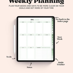 Goodnotes Planner, iPad Planner, Undated Digital Planner, Goodnotes ...