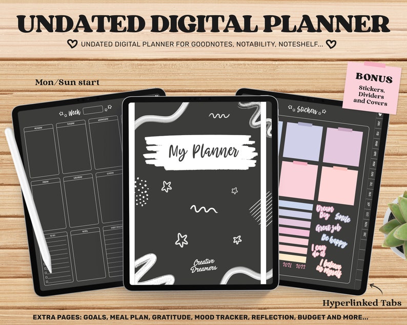 Digital Planner Ipad Bundle Goodnotes Notability Noteshelf - Etsy