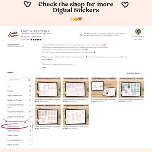 Goodnotes Digital Stickers, Days of the Week, Digital Planner Stickers ...