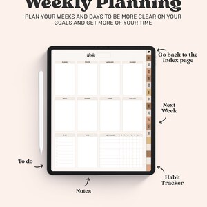 Goodnotes Planner Digital Ipad, Monthly Planner, Goodnotes Stickers ...