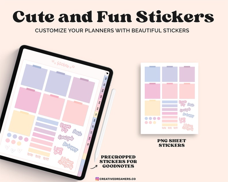 IPad Planner, Undated Digital Planner Goodnotes, Notability Journal ...