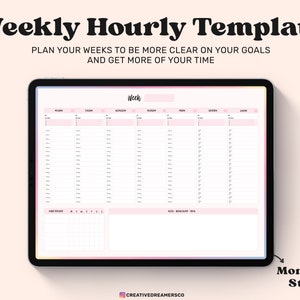 Weekly Planner Goodnotes Template, Undated, Digital Planner Pdf, Cute ...