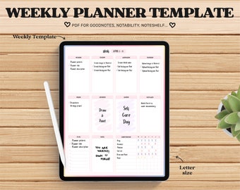 Ipad Planner Undated Digital Planner Goodnotes Notability - Etsy