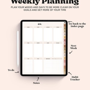 Goodnotes Planner, Undated Digital Planner, Digital Journal Pdf, Cute ...
