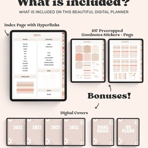 Boho Undated Goodnotes Planner Weekly Digital Planner - Etsy