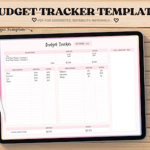 Digital Budget Planner Goodnotes Template, Digital Financial Planner ...