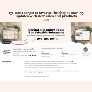 Digital Planner iPad Bundle, Goodnotes, Notability, Noteshelf, Undated ...