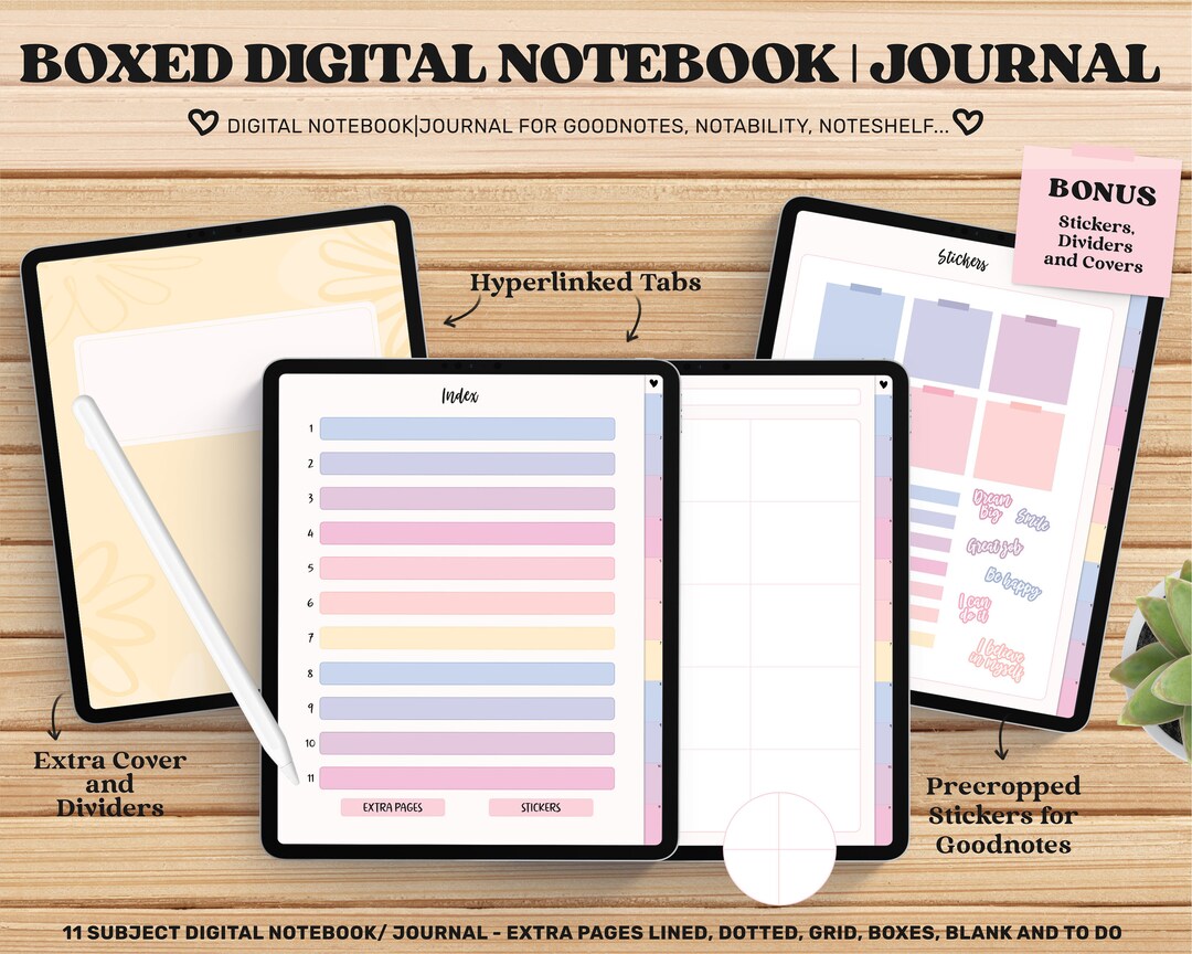 Digital Notebook, Goodnotes Covers, Digital Diary, Goodnotes Notebook ...