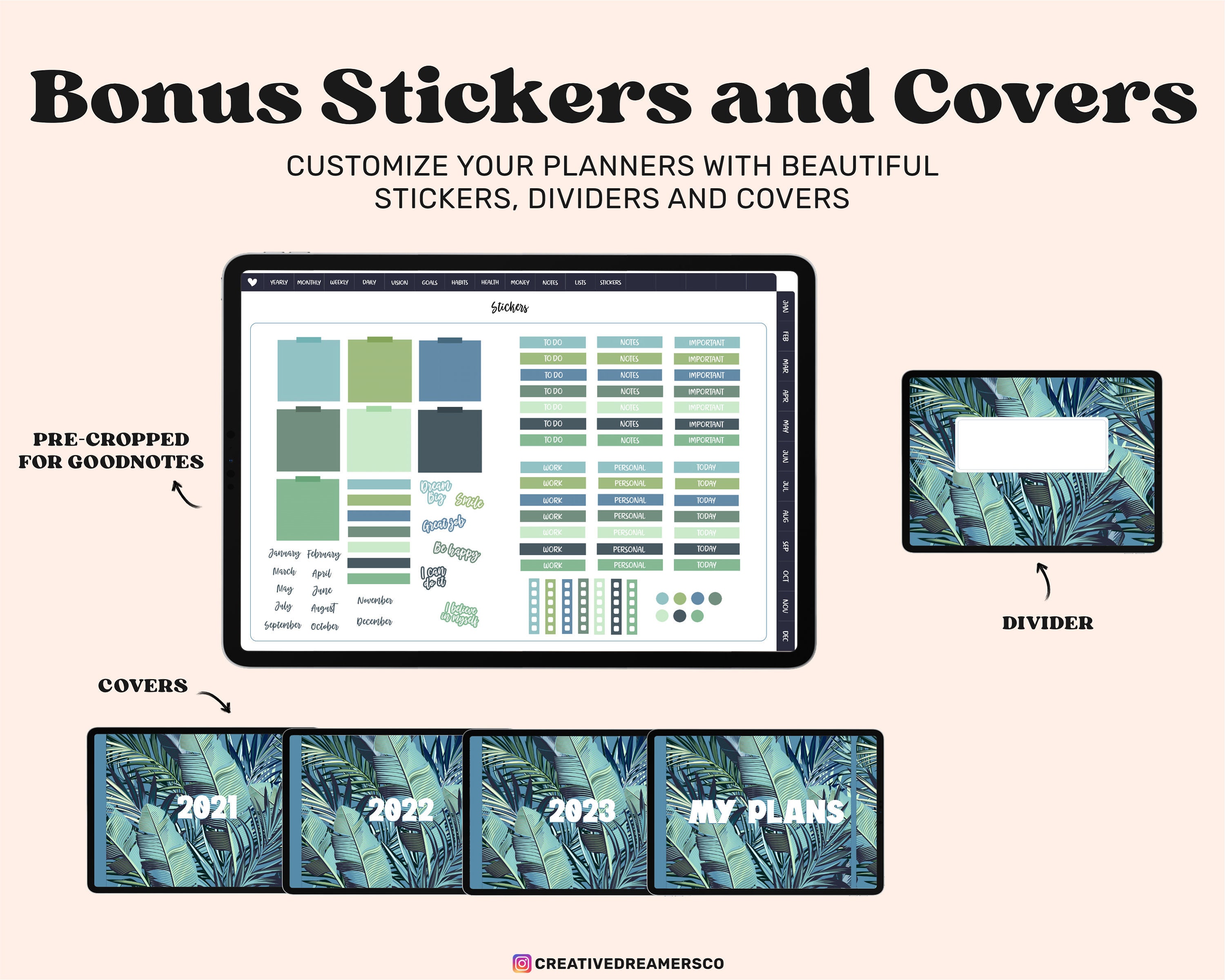 Digital Life Planner iPad Planner Goodnotes Planner Digital | Etsy