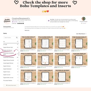 Grocery List Goodnotes Template, Digital Planner, iPad Planner, Digital ...