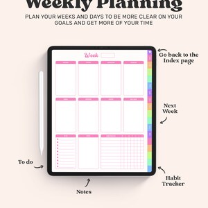 Digital Goodnotes Journal, Weekly Planner, Monthly Planner, Digital ...