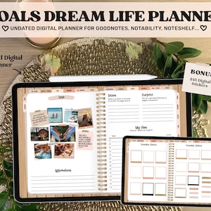Digital Life Planner Goodnotes, Goal Planner, Vision Board, Digital ...