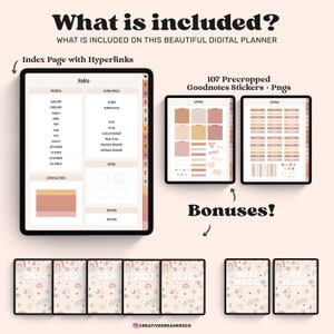 IPad Planner Digital, Pink Digital Planner Undated, Goodnotes Planner ...