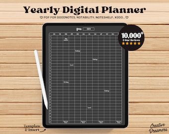 Monthly Planner Goodnotes Template Undated Monthly Planner Monthly ...