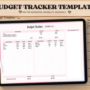 Digital Budget Planner Goodnotes Template, Digital Financial Planner ...