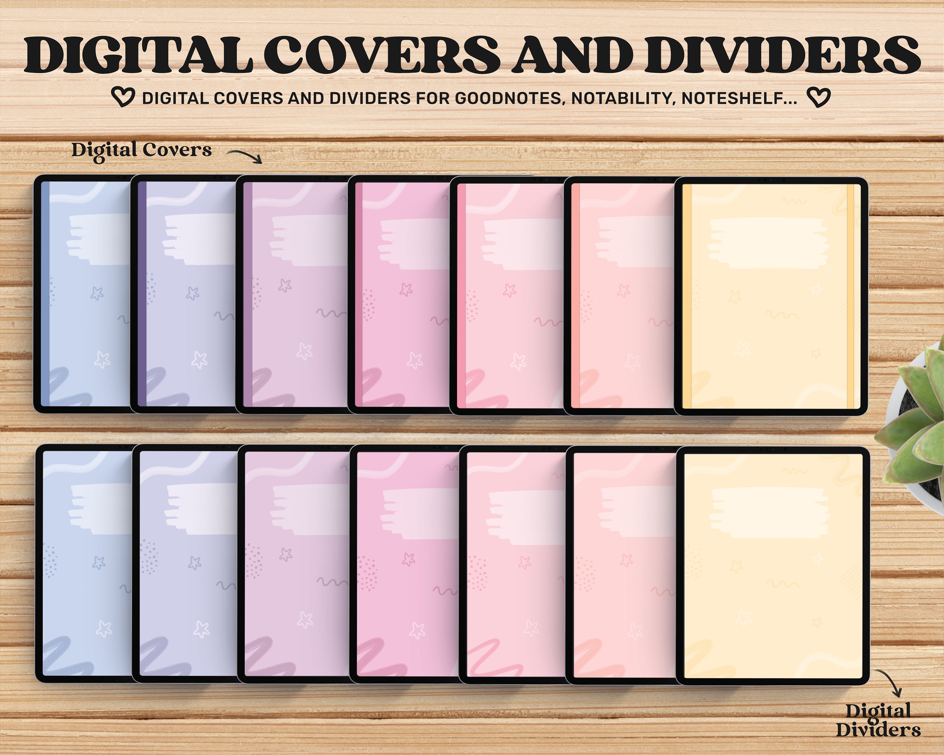 Digital Planner Covers Goodnotes Cover Digital Covers | Etsy