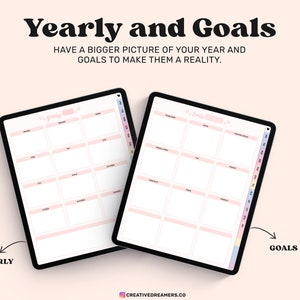 Undated Digital Planner Goodnotes, iPad Planner, Notability Planner ...