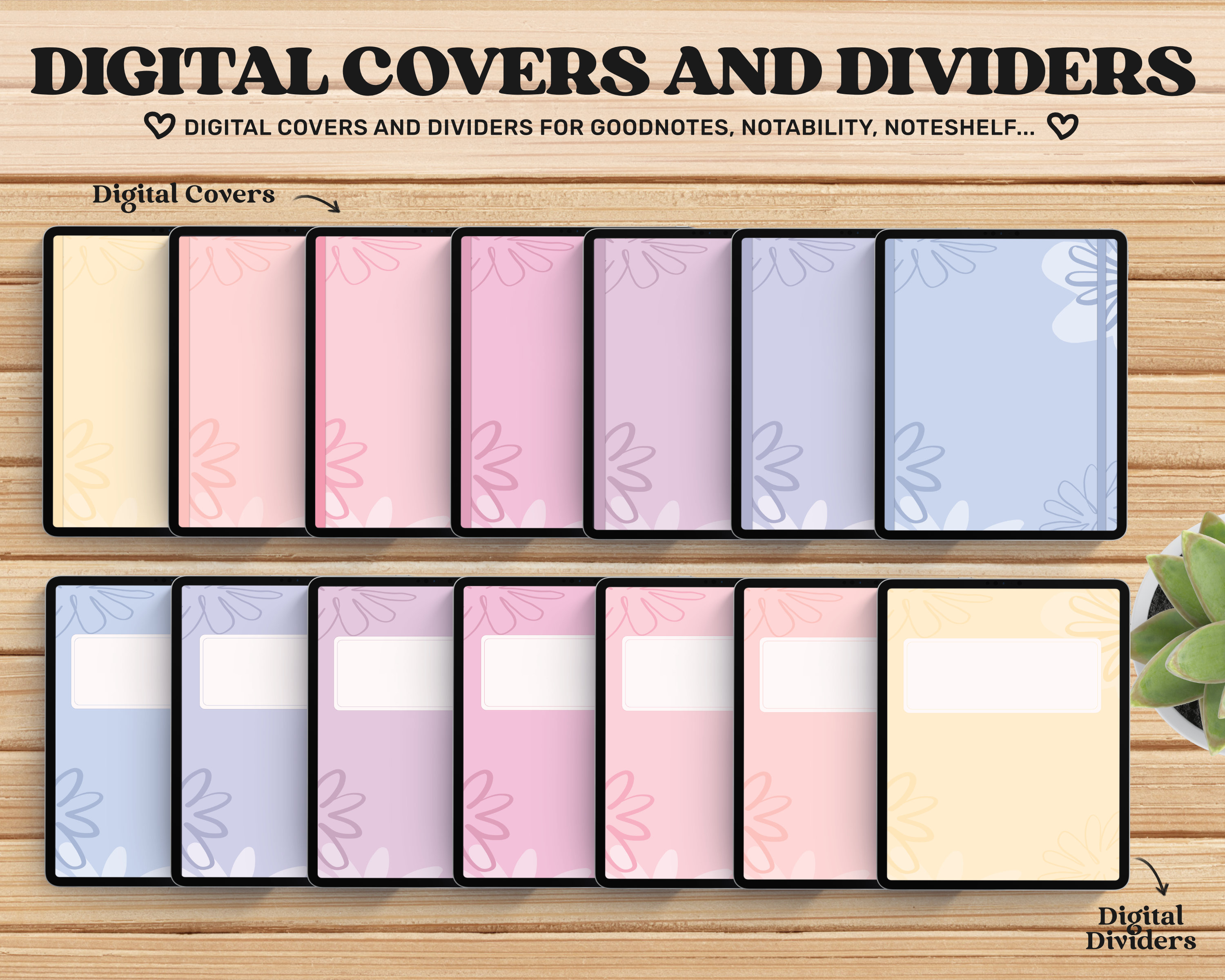 Digital Planner Cover Goodnotes Digital Notebook Digital - Etsy