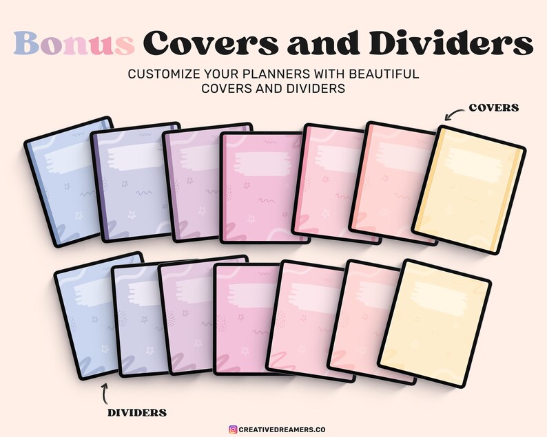 Digital Notebook Cute Notebook Digital Notes Goodnotes | Etsy