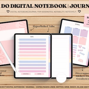 To Do Notebook, Goodnotes Template, Digital Journal, Goodnotes Cover ...