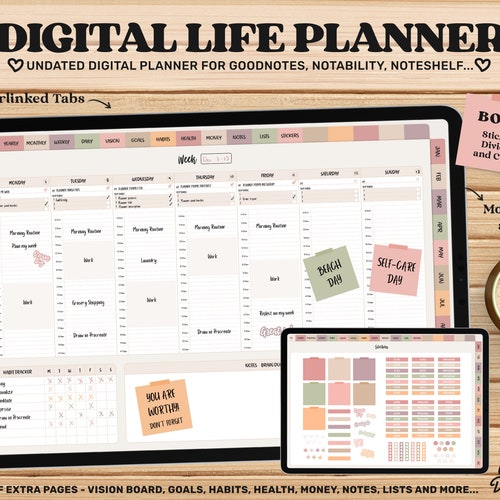 Goodnotes Digital Planner Ipad Planner Notability Planner - Etsy