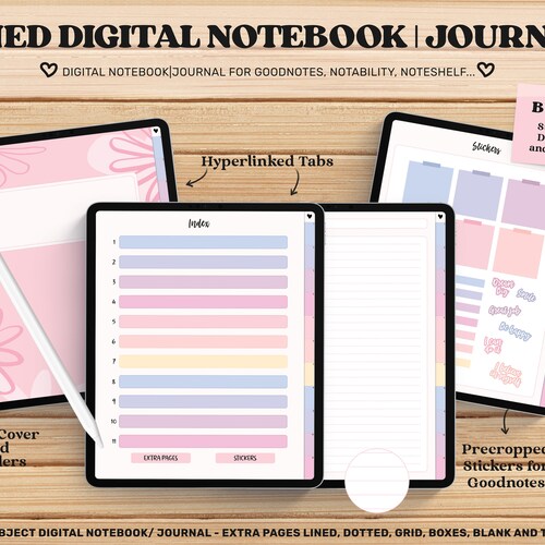 Digital Notebook Goodnotes Digital Journal Notability - Etsy