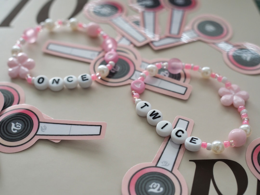 TWICE Bracelet for Kpop Fan //once Twice / K-pop Accessories / Handmade ...