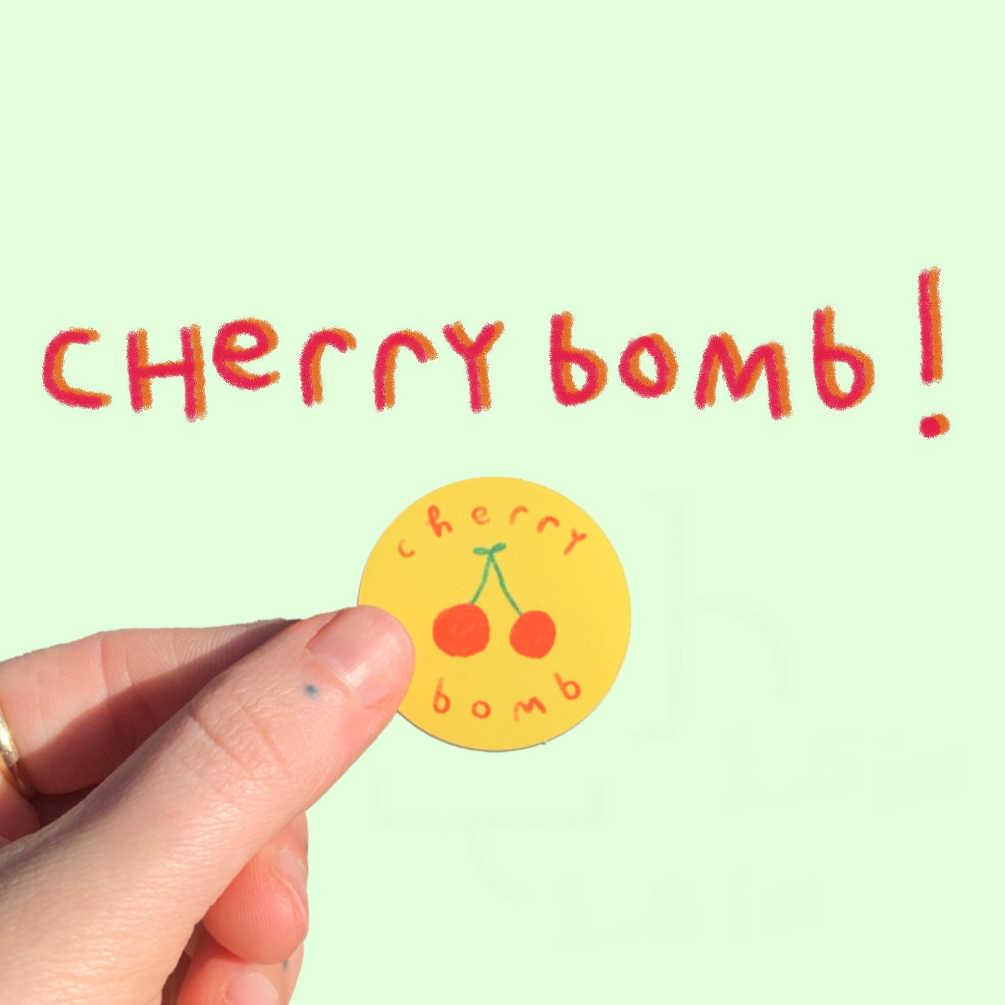 Cherry Bomb Sticker - Etsy
