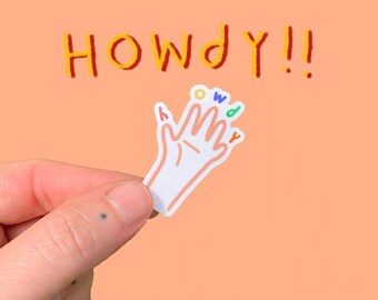 Sticker Boy Howdy Lets Get Rowdy - Etsy