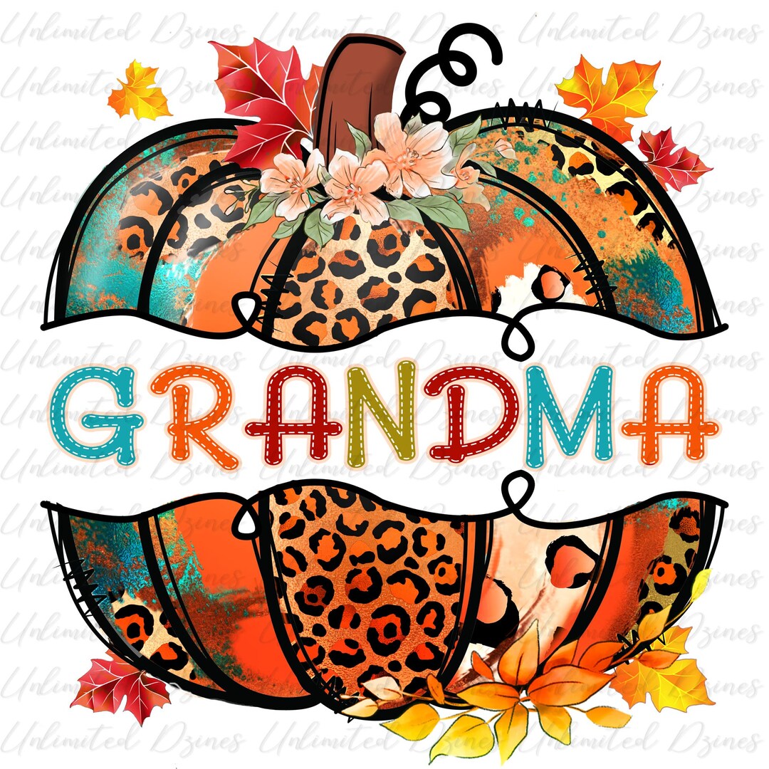 Grandma PNG | Pumpkin Grandma PNG | Digital Download, Fall Christian ...