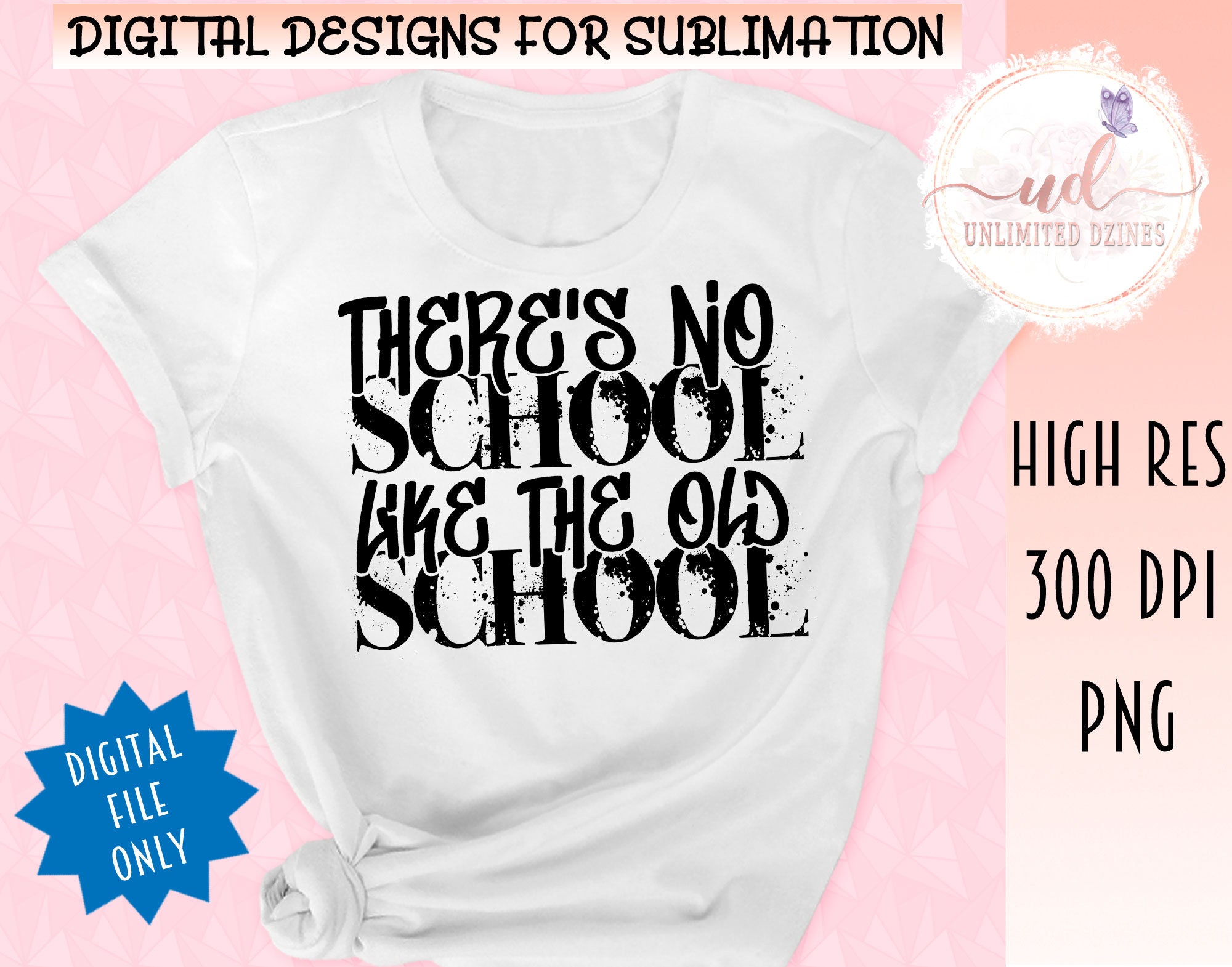 No School Like the Old School | Old School PNG | Digital Download ...