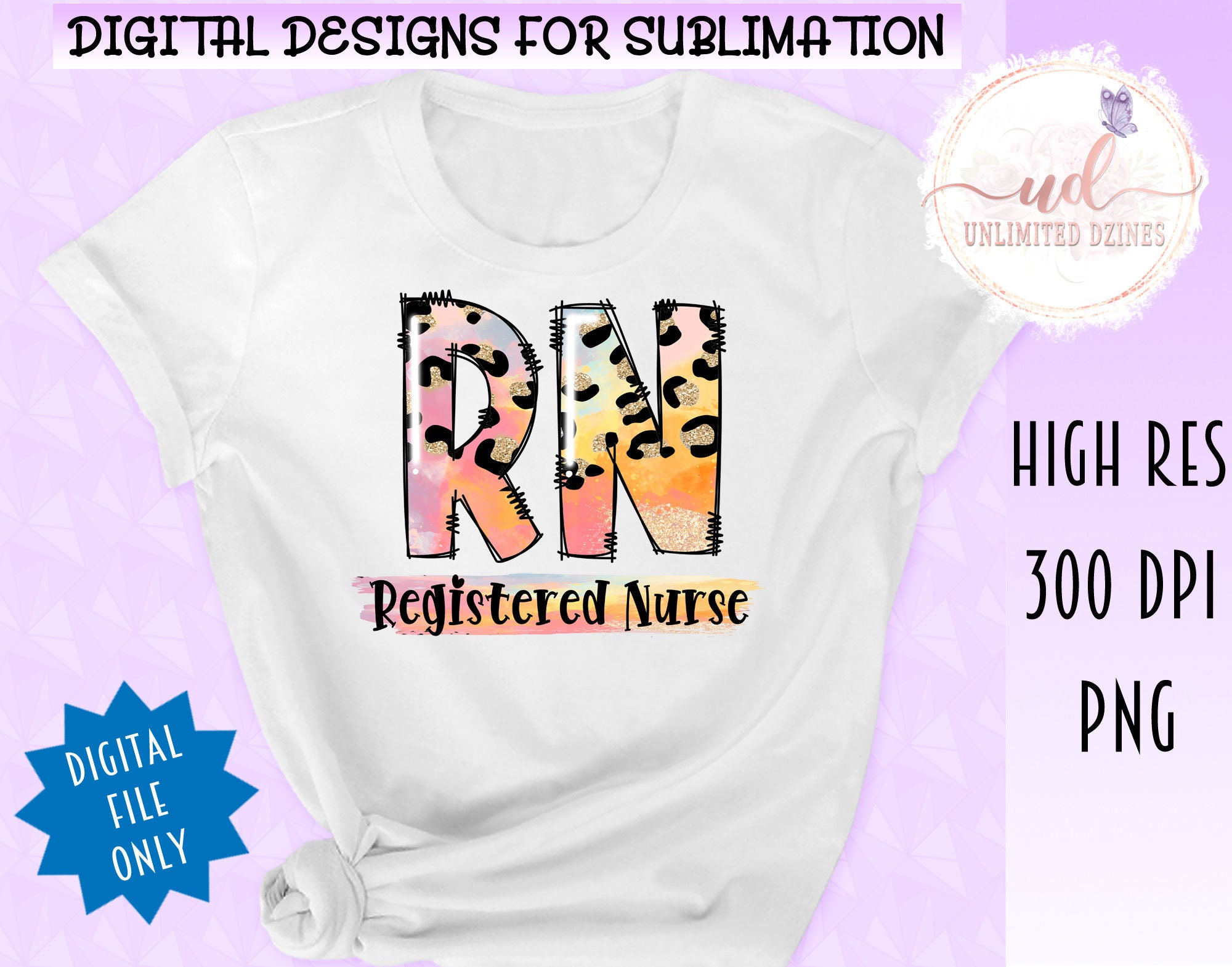 Registered Nurse PNG | Nurse Sublimation Design | Doctor Art | RN ...