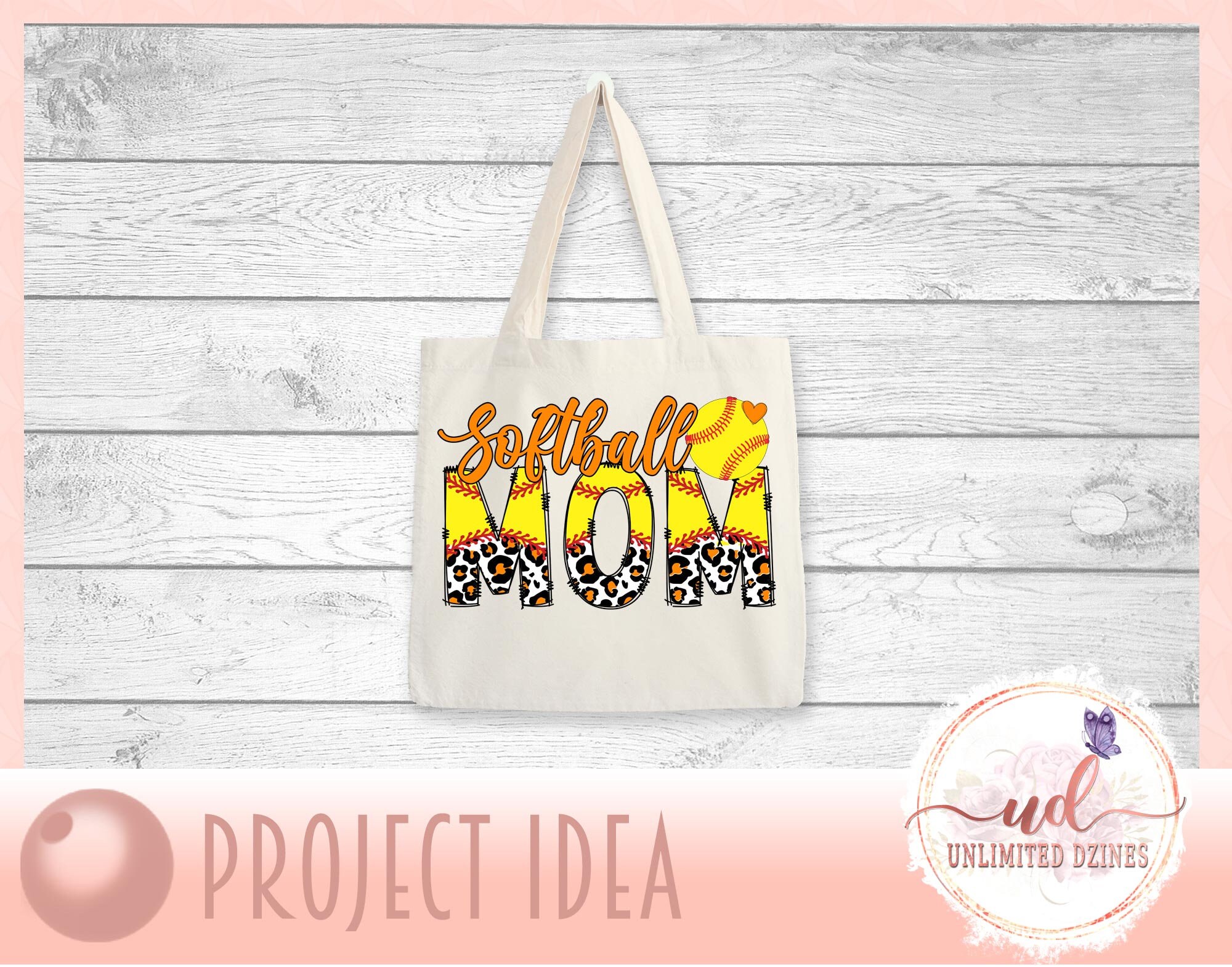 Softball Mom PNG, Orange Softball Design, Orange Softball PNG ...