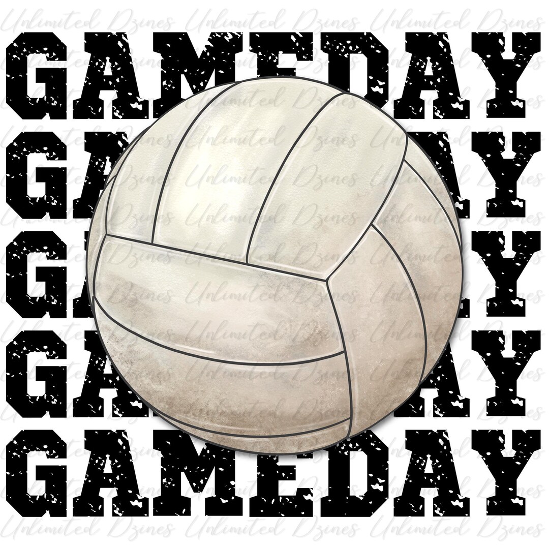 Game Day PNG, Game Day Volleyball Design, Sublimation Design ...