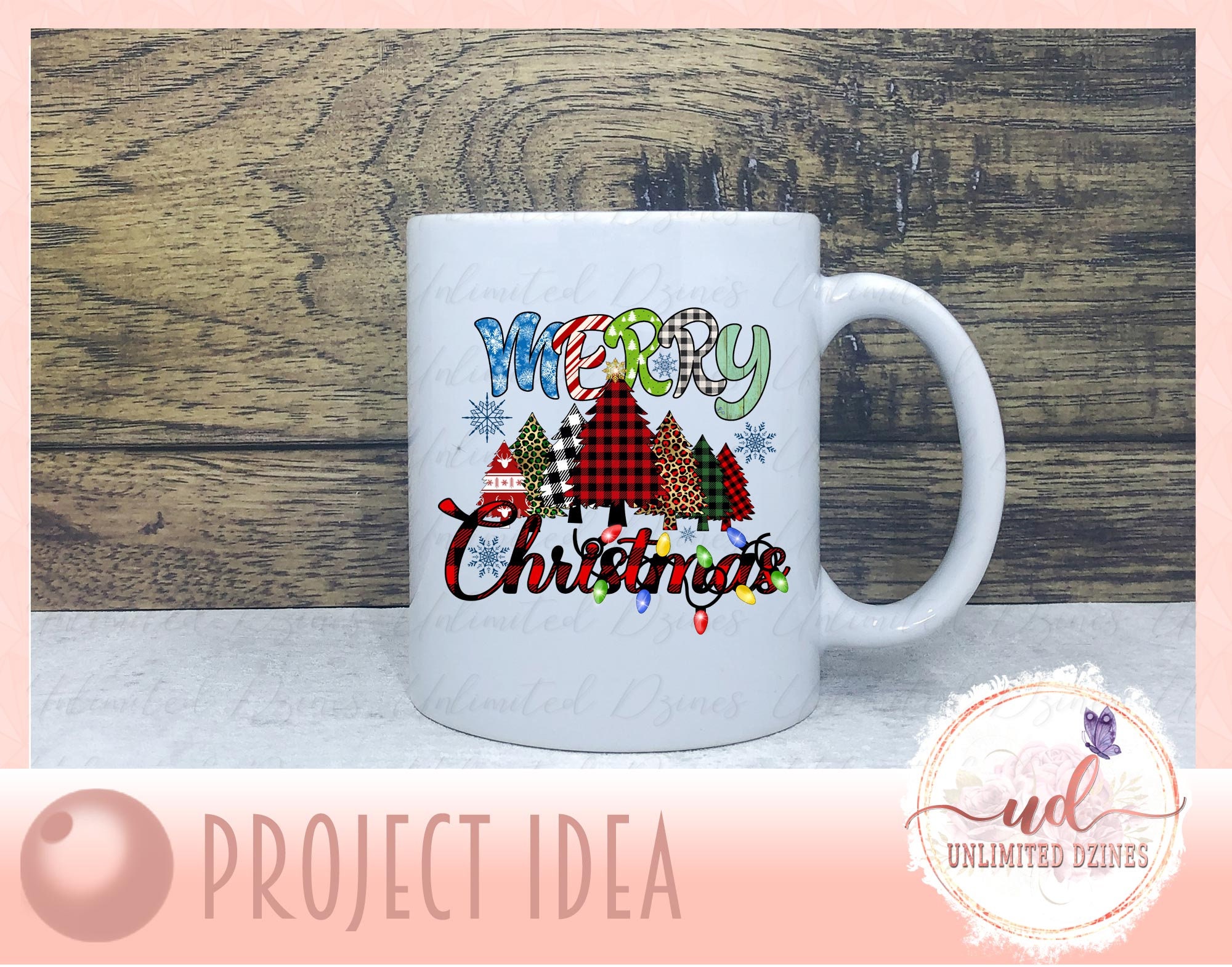 Merry Christmas PNG Buffalo Plaid PNG Digital Download, Cheetah Tree ...