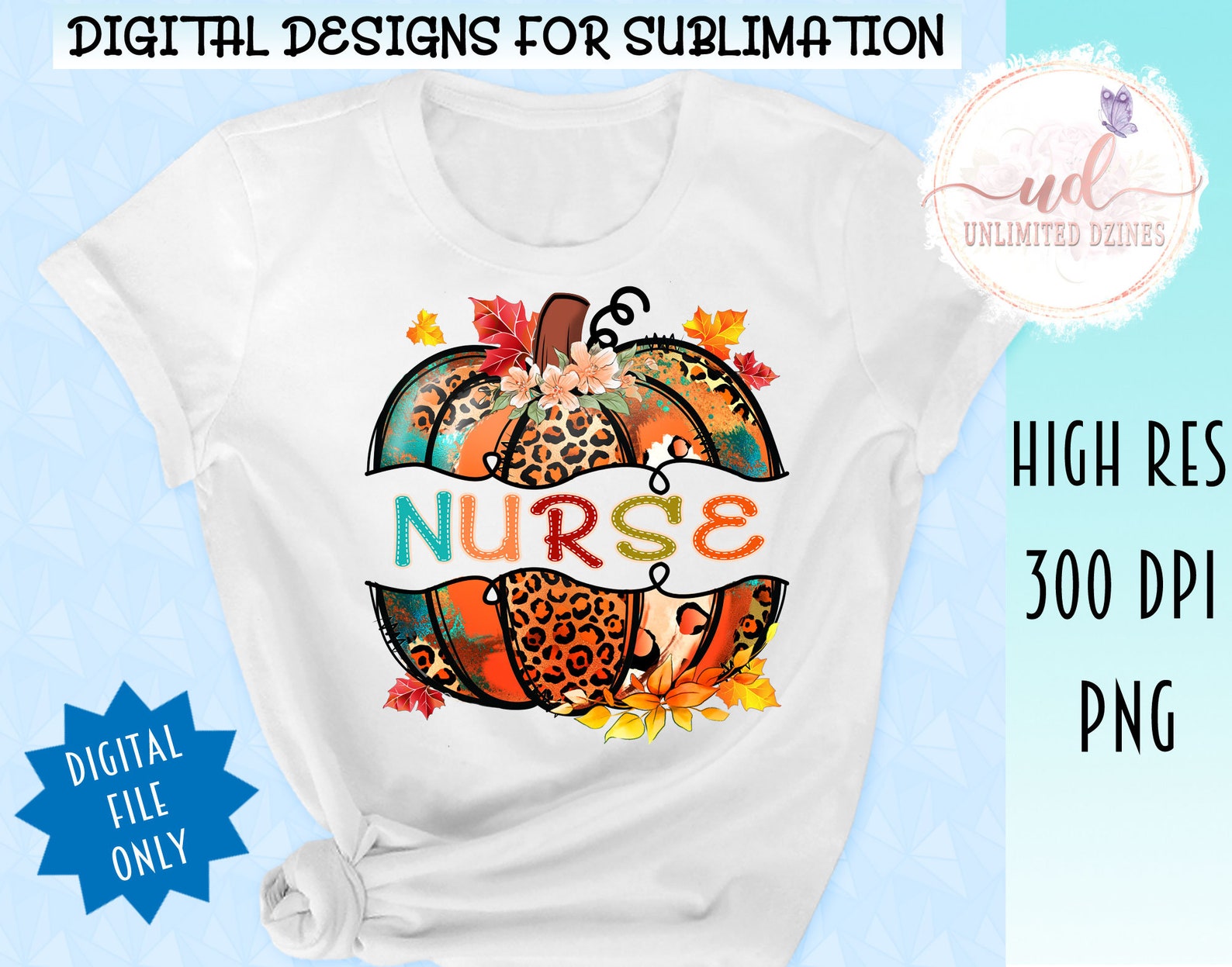 Fall Nurse PNG | Pumpkin Nurse PNG | Digital Download, Fall Christian ...