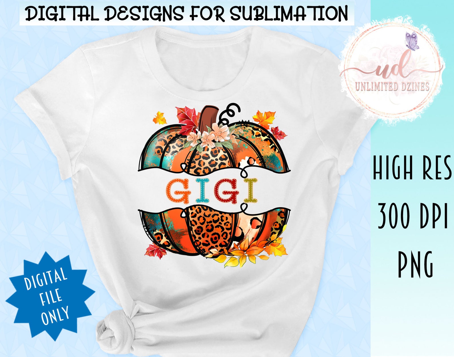 Fall Pumpkin Gigi PNG Pumpkin Gigi PNG Digital Download - Etsy