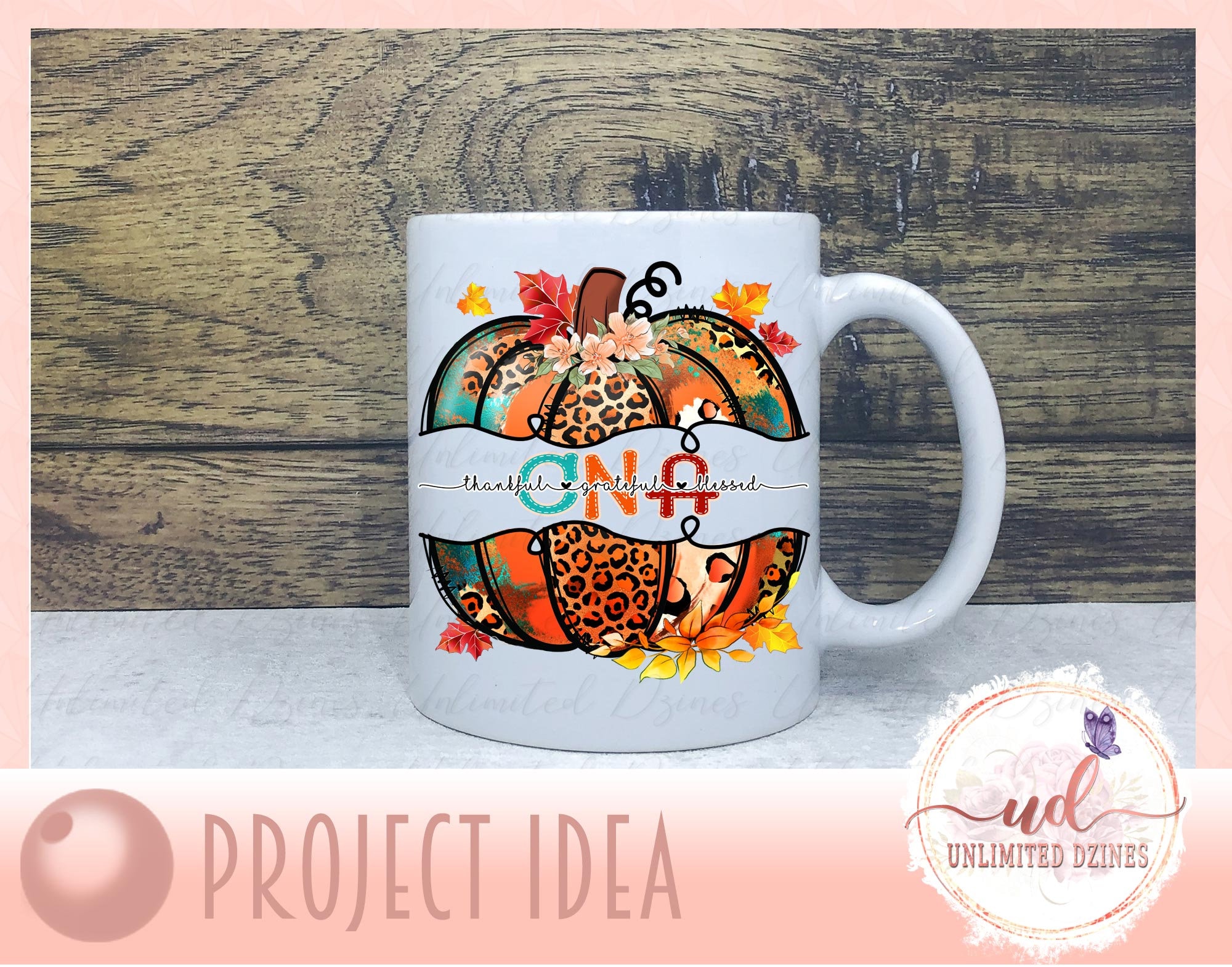 Thankful Grateful Blessed CNA PNG | Pumpkin CNA Png | Digital Download ...
