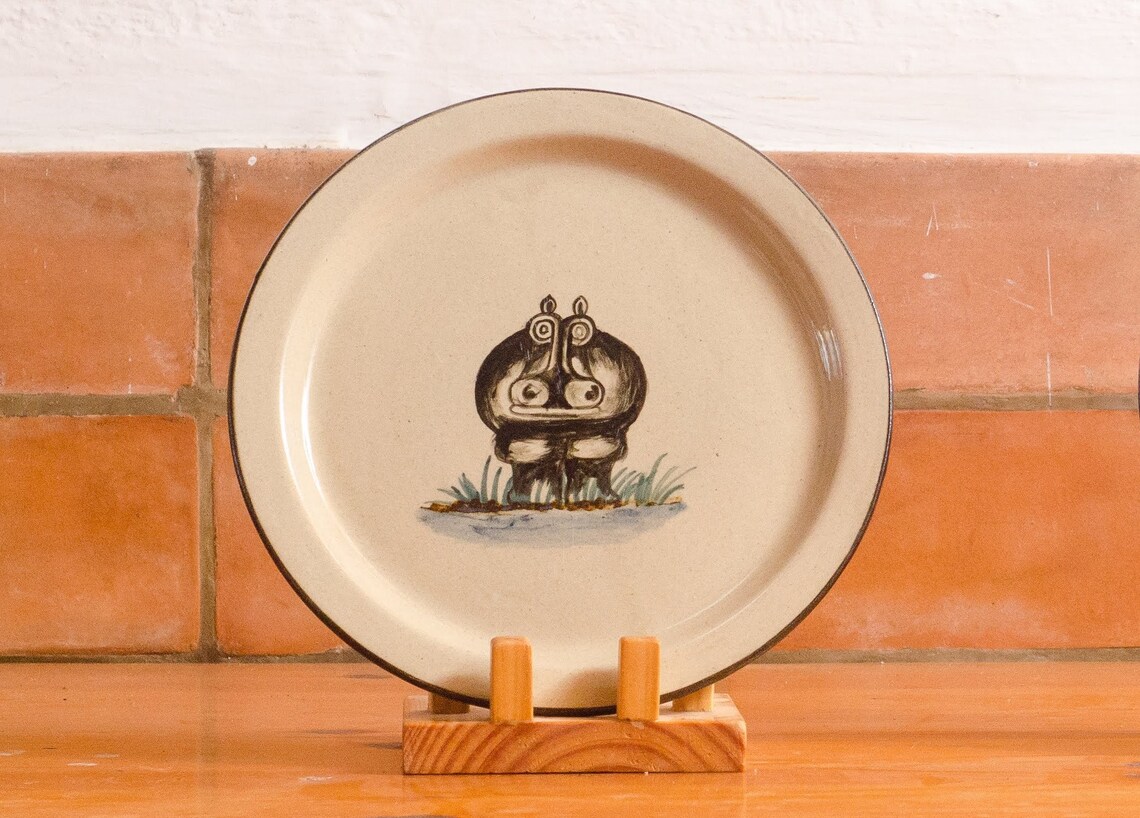 Hippo Face, Handmade, Ceramic Plate, Dinner Plate, Made to Order, Plate ...