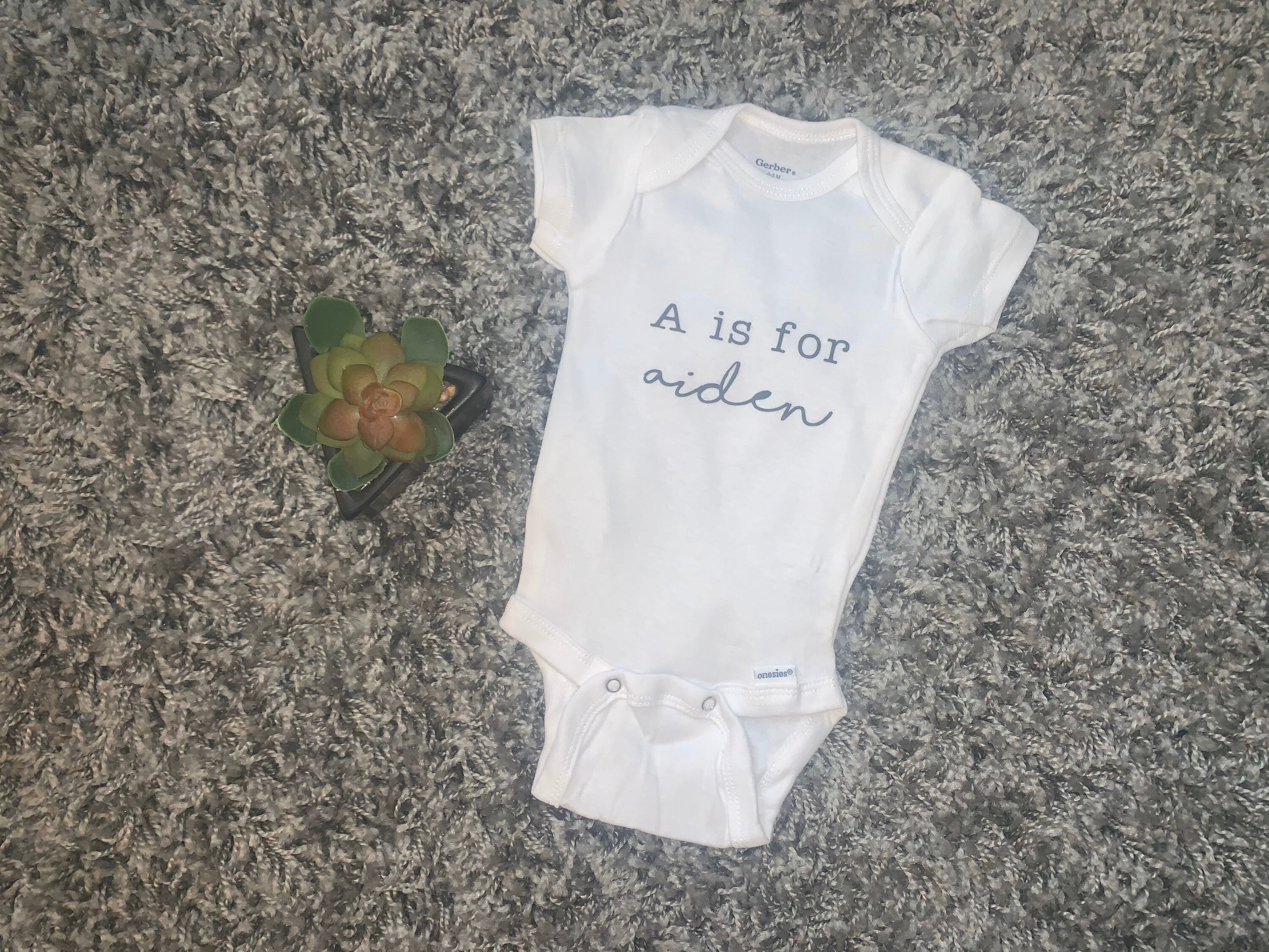 First Name Onesie | Newborn Onesie | Baby Clothes | Onesie | Happy Baby ...