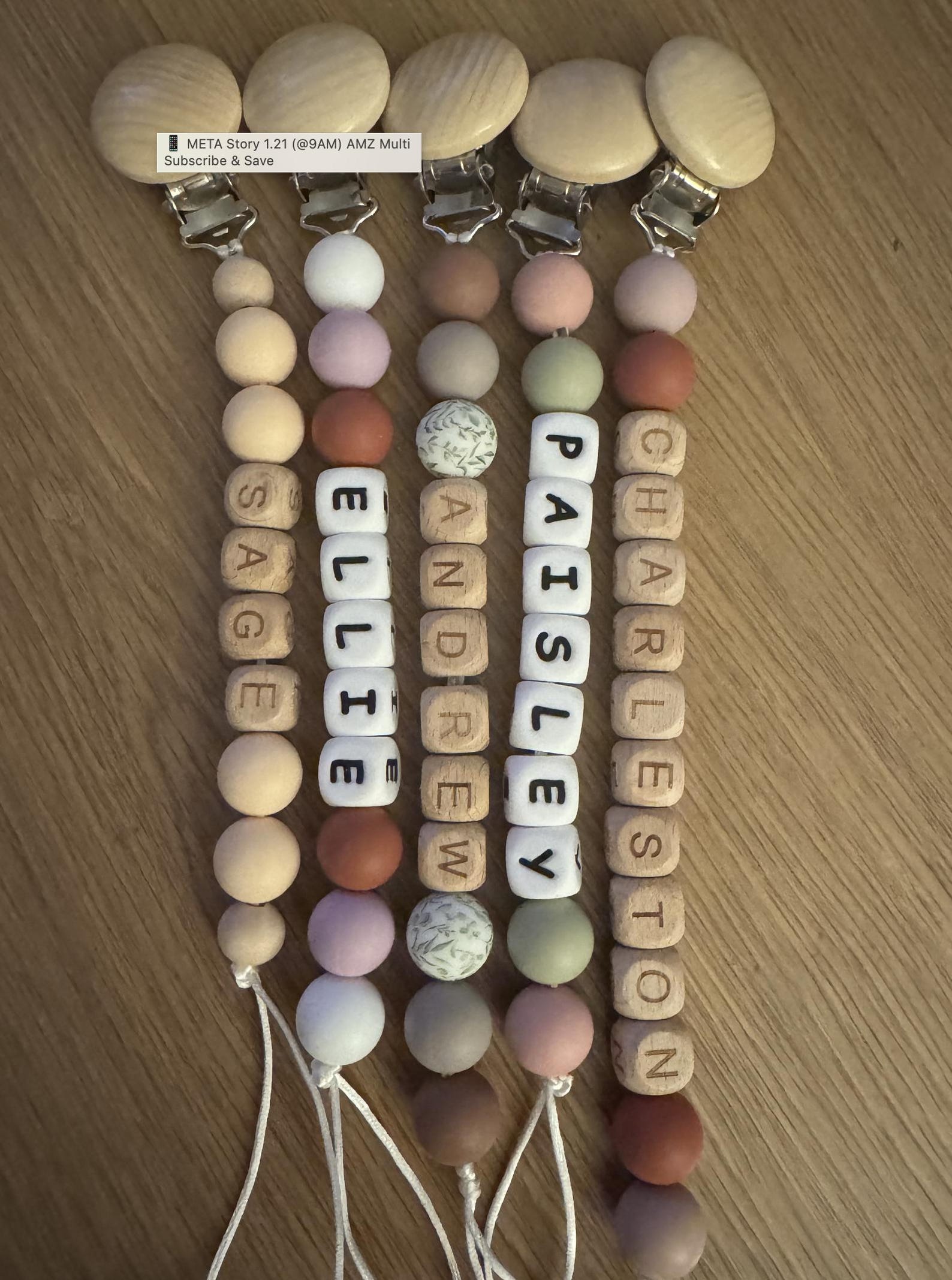 Custom Pacifier Clip, Binky Clip, Custom Name Clip, Personalized ...