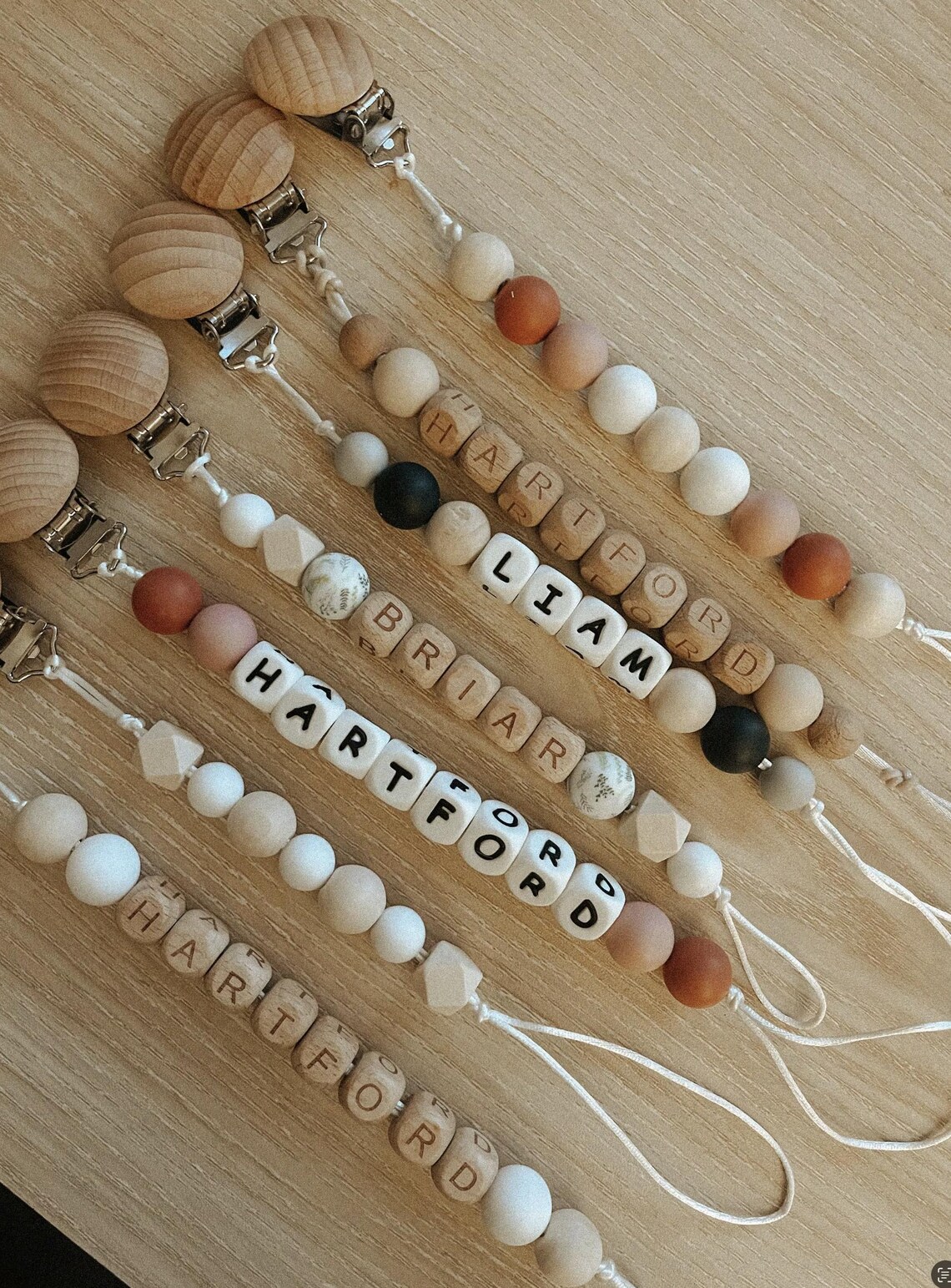 Custom Pacifier Clip, Binky Clip, Custom Name Clip, Personalized ...