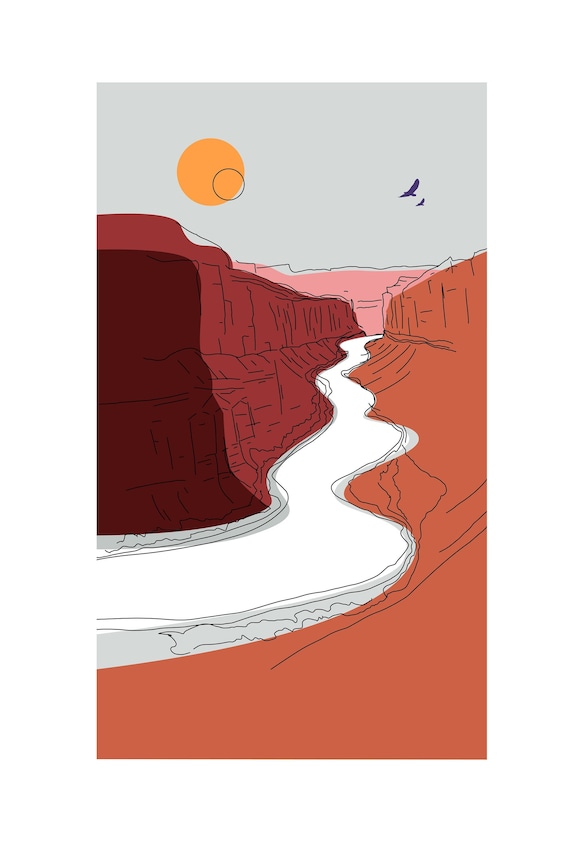 Canyon Drawings Color