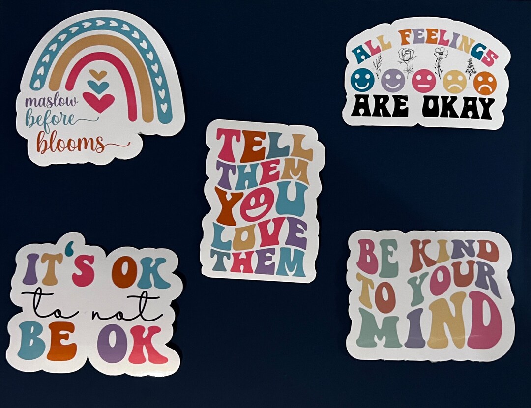 Mental Health Stickers Mental Health Awareness Emotion Stickers Mental ...