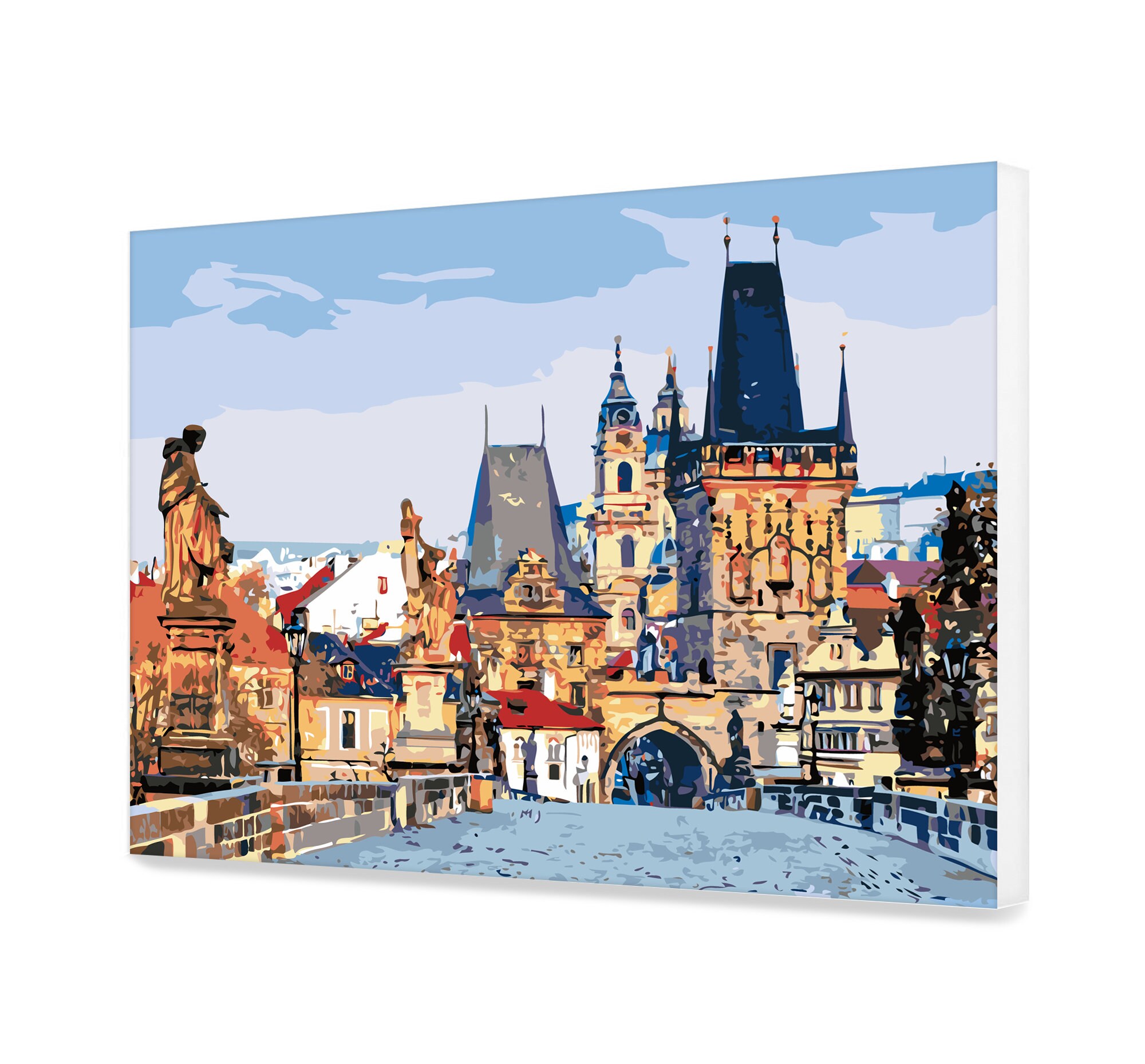 Charles Bridge Painting by Numbers DIY Kit Art Prague Paint by Number ...