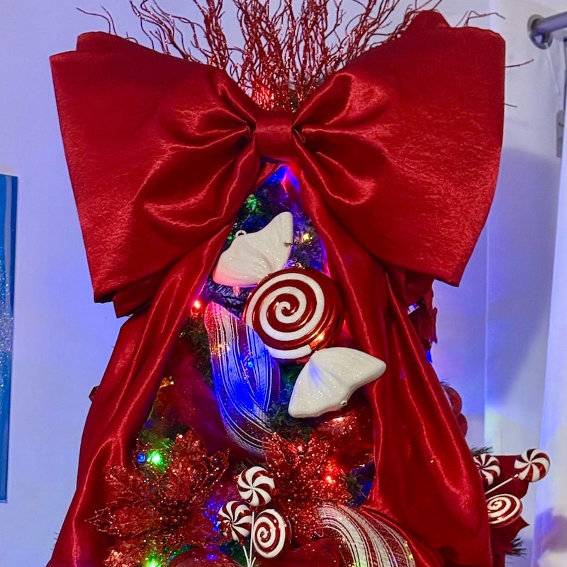 Christmas Wreath Black, Silver, Blue - Etsy