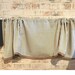 Burlap Curtain, Scalloped Valance, Ticking Valance, Burlap Valance ...