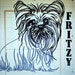 Pillows With Yorkie, Gifts for Yorkie Lover, Embroidered Yorkie, Yorkie ...