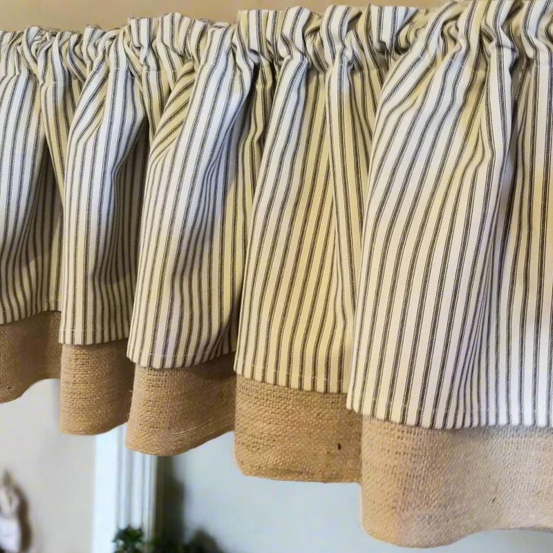 Ticking Stripe Curtains - Etsy
